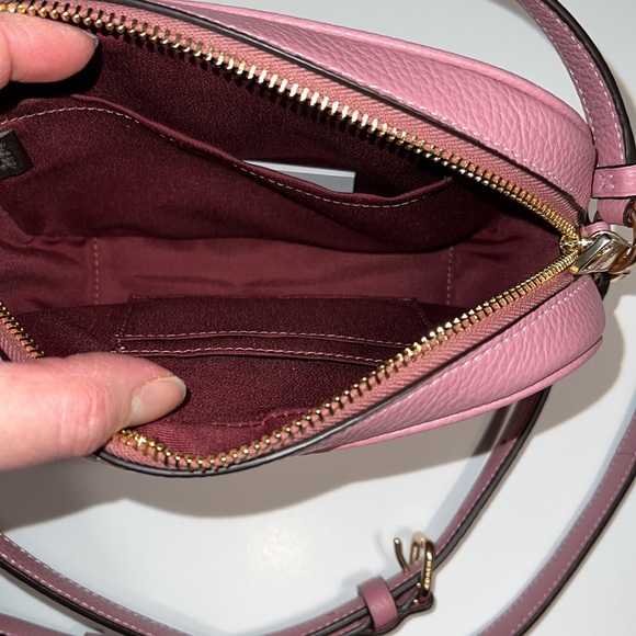Coach | Bags | Coach True Pink Leather Mini Jamie Camera Crossbody Bag ...